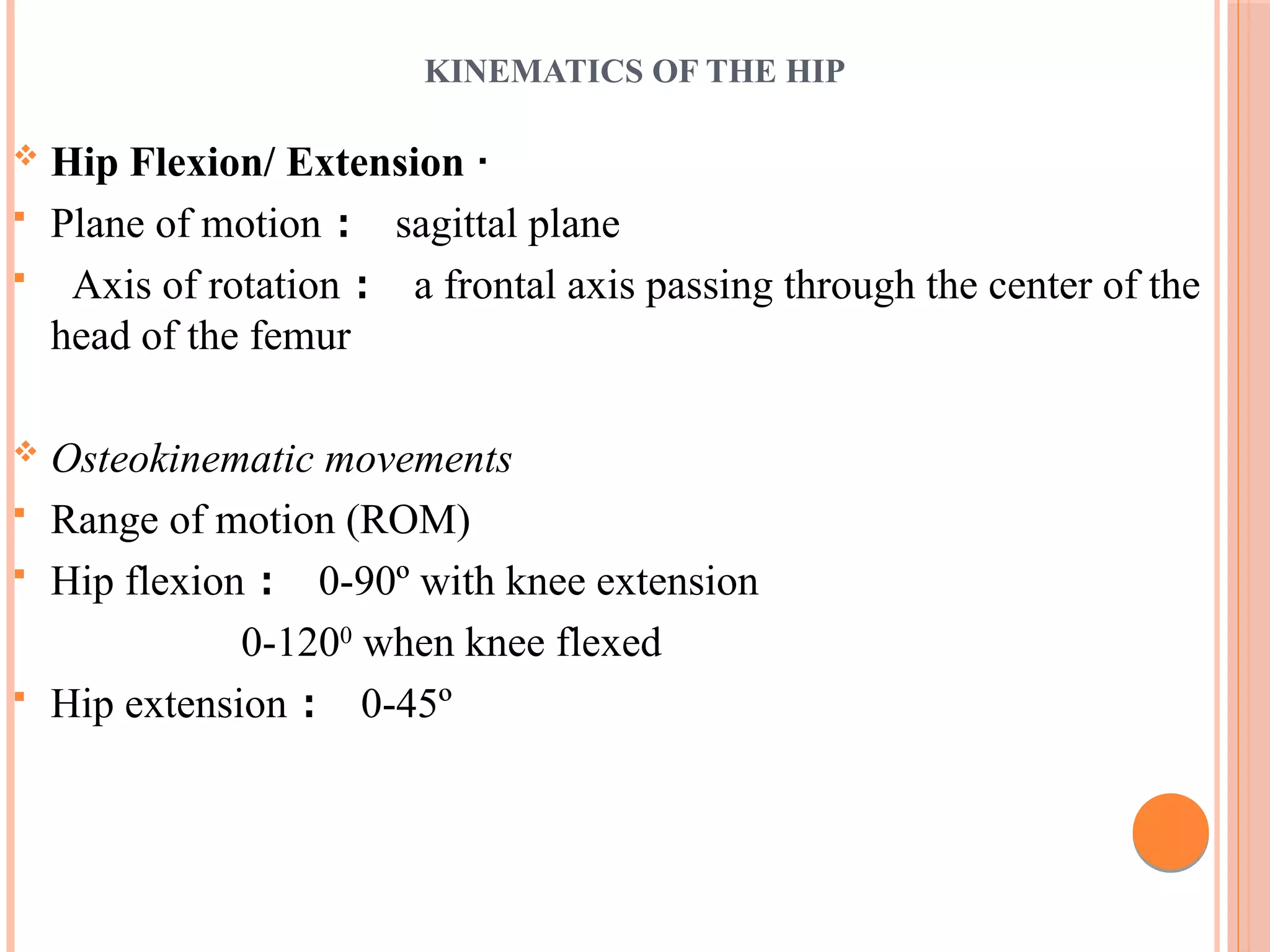 Hip joint biomechanics and pathomechanics | PDF