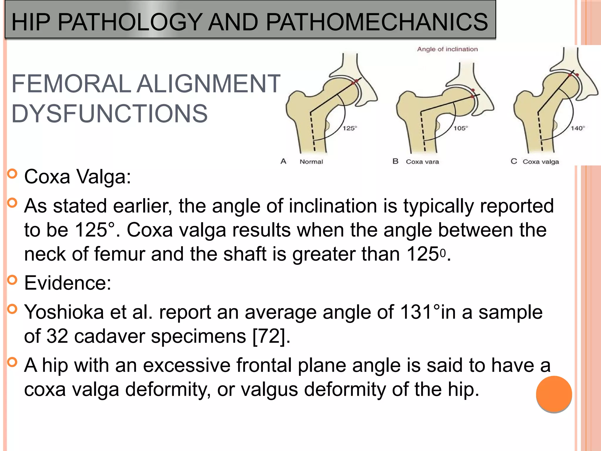 Hip joint biomechanics and pathomechanics | PDF