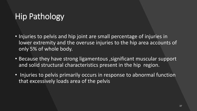 hip joint biomechanics with well defined motions and range of motions | PPT