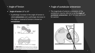 hip joint biomechanics with well defined motions and range of motions | PPT