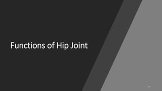 hip joint biomechanics with well defined motions and range of motions | PPT