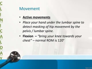 Hip joint examination | PPT