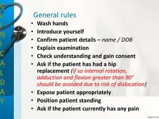 Hip joint examination | PPT