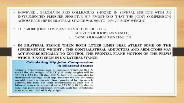 Hip joint forces and muscle function in stance | PPTX