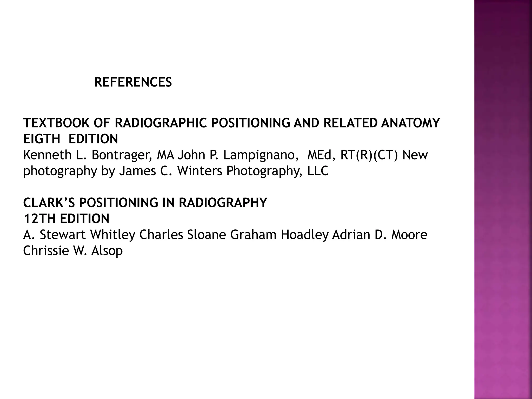 ANTERO-POSTERIOR –PELVIS (basic projection) AND BOTH HIPS (basic ...