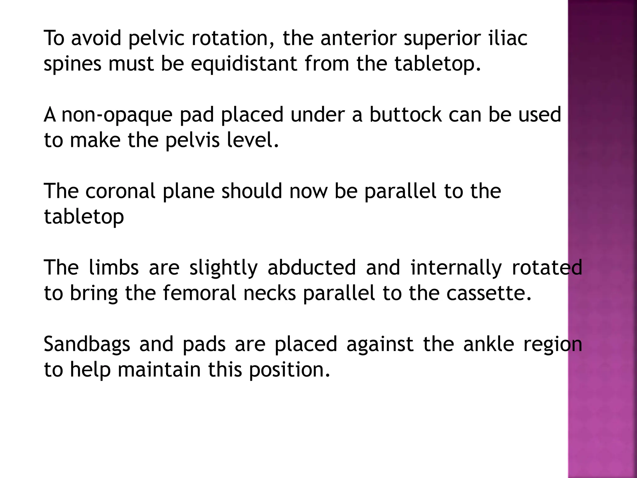 ANTERO-POSTERIOR –PELVIS (basic projection) AND BOTH HIPS (basic ...