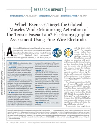 Hip muscle exercise JOSPT 2013 | PDF