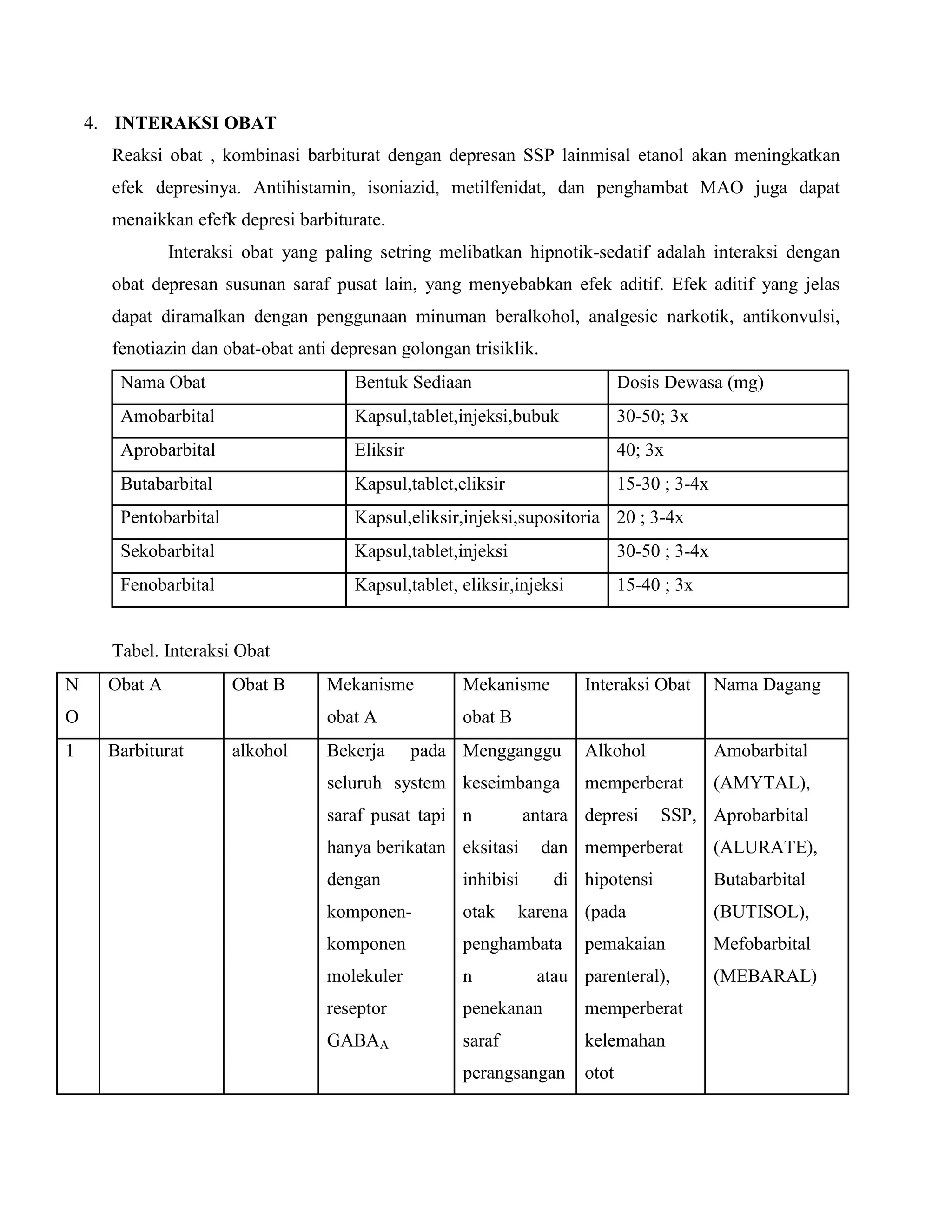 Hipnotik sedativ | DOCX