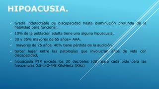 Hipoacusia, hospital antonio Lenin fonseca | PDF