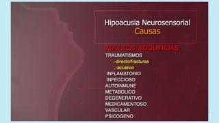 Hipoacusias otorrinolaringologia medicina | PDF
