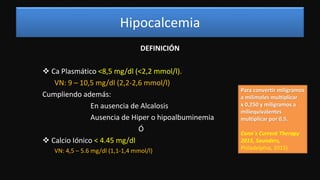 HIPOCALCEMIA | PPTX