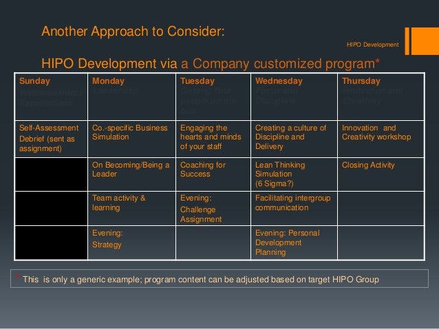 High Potential Talent: One Firm's Approach to HIPO Development