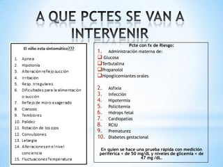 Hipoglicemia del recien nacido | PPTX