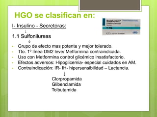 Hipoglicemiantes orales (hgo) | PPTX