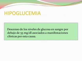 Hipoglucemia | PPTX