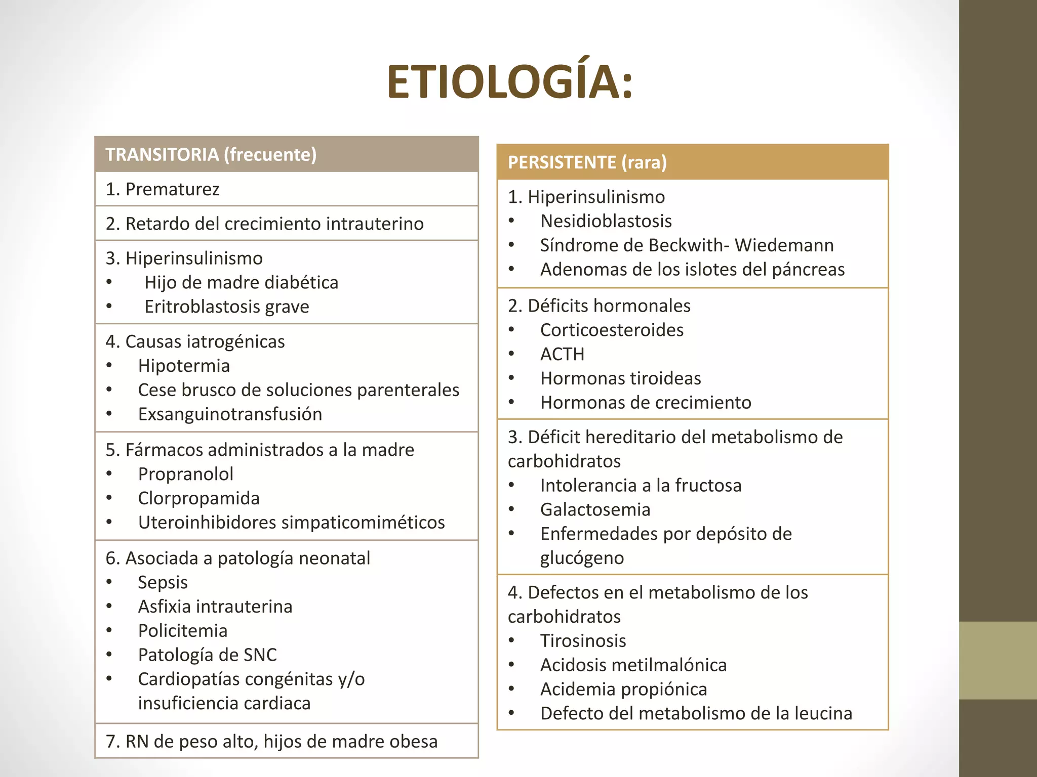Hipoglucemia Neonatal | PPTX