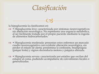 Hipoglucemia aguda | PPTX