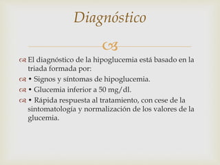 Hipoglucemia aguda | PPTX