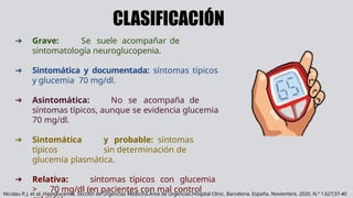 HIPOGLUCEMIA IML urgencias mediico quirurgicad | PPTX