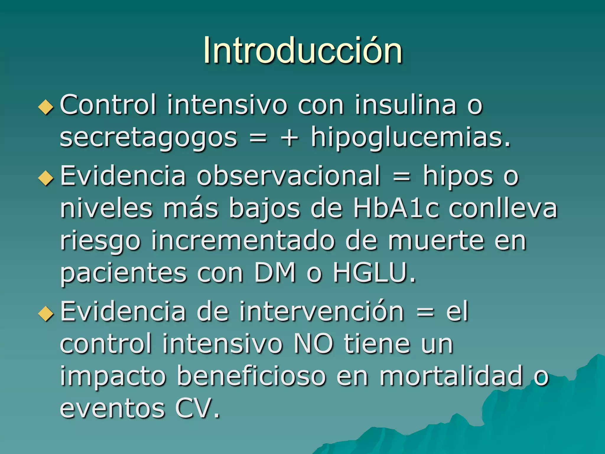 Hipoglucemia severa y riesgos de eventos vasculares | PPTX