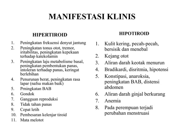Hipo & Hipertiroid | PPTX