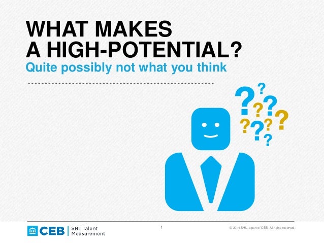 What Makes A High-Potential?