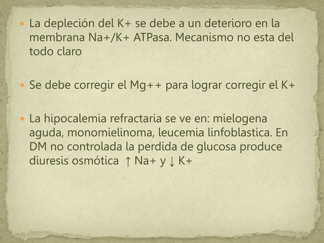Hipokalemia. Revisión NEJM | PPT