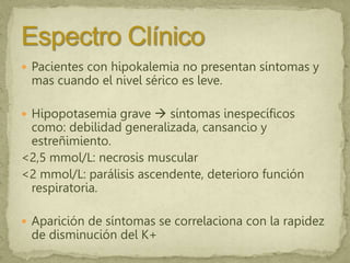 Hipokalemia. Revisión NEJM | PPTX