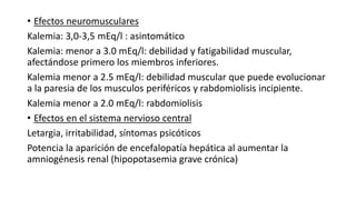 Hipokalemia e hipercalcemia | PPTX