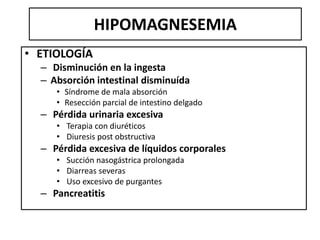 Mnemonico De Hipomagnesemia