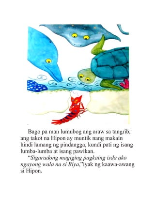 Hipon at Biya (tagalog) | PDF