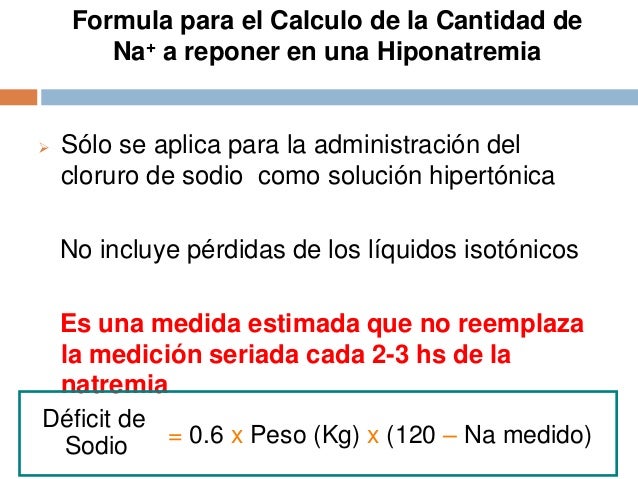 Hiponatremia Grados Hiponatremia Grados