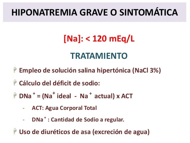 Hiponatremia Grados Hiponatremia Grados