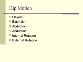 PC Hip openers | PPT