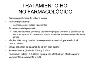 Hipotensión ortostatica. Recomendaciones EFNS. 2011 | PPT