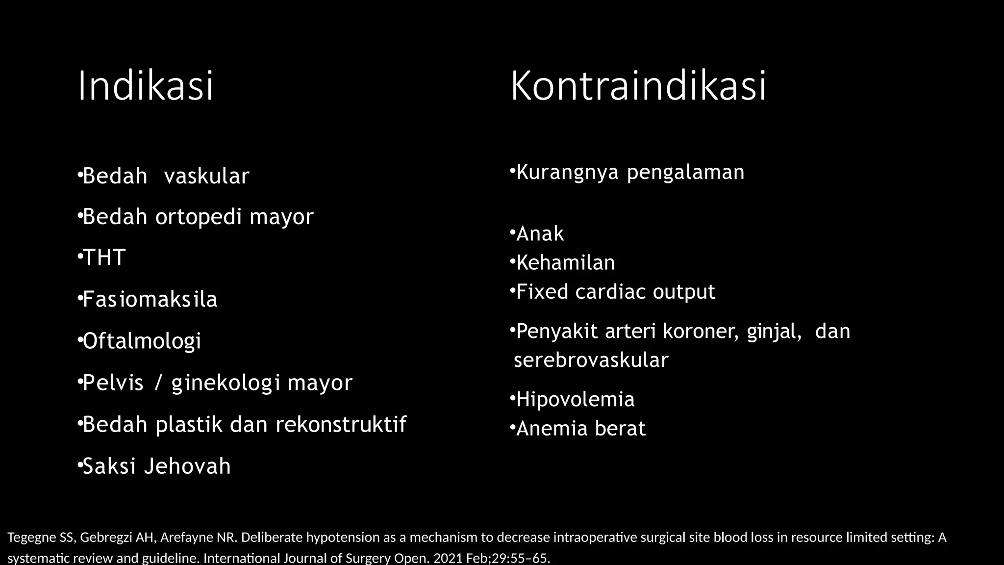 Hipotensi terkendali pada Operasi FESS.. | PPT