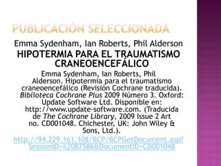 Hipotermia en el traumatismo craneoencefálico | PDF