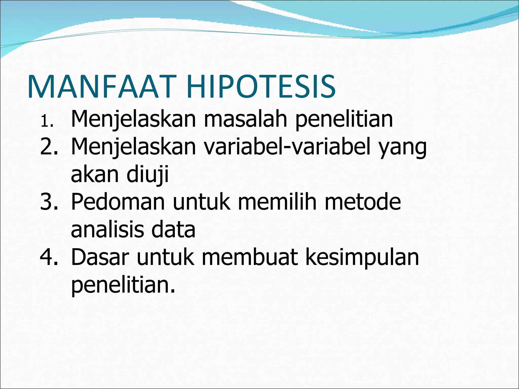 Hipotesis | PPT
