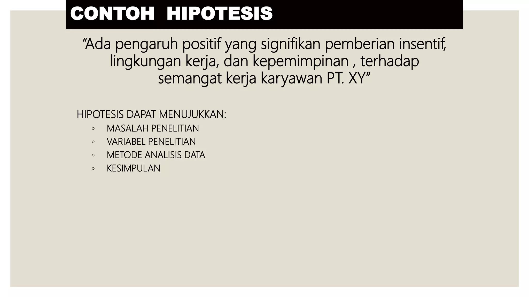Hipotesis | PPTX