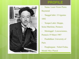 Hipotesis de broglie | PPTX