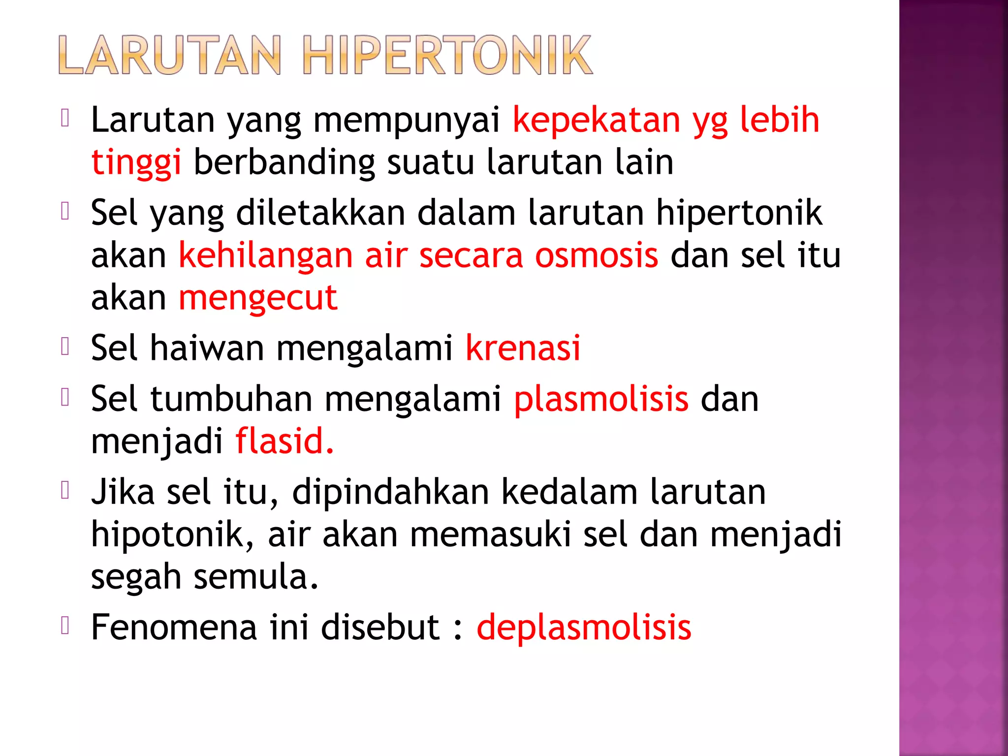 konsep pergerakan membran plasma | PPT