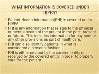 Hippa | PPT | Health Insurance | Insurance