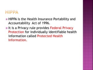 Hippa new requirement to clinical study processes | PPTX