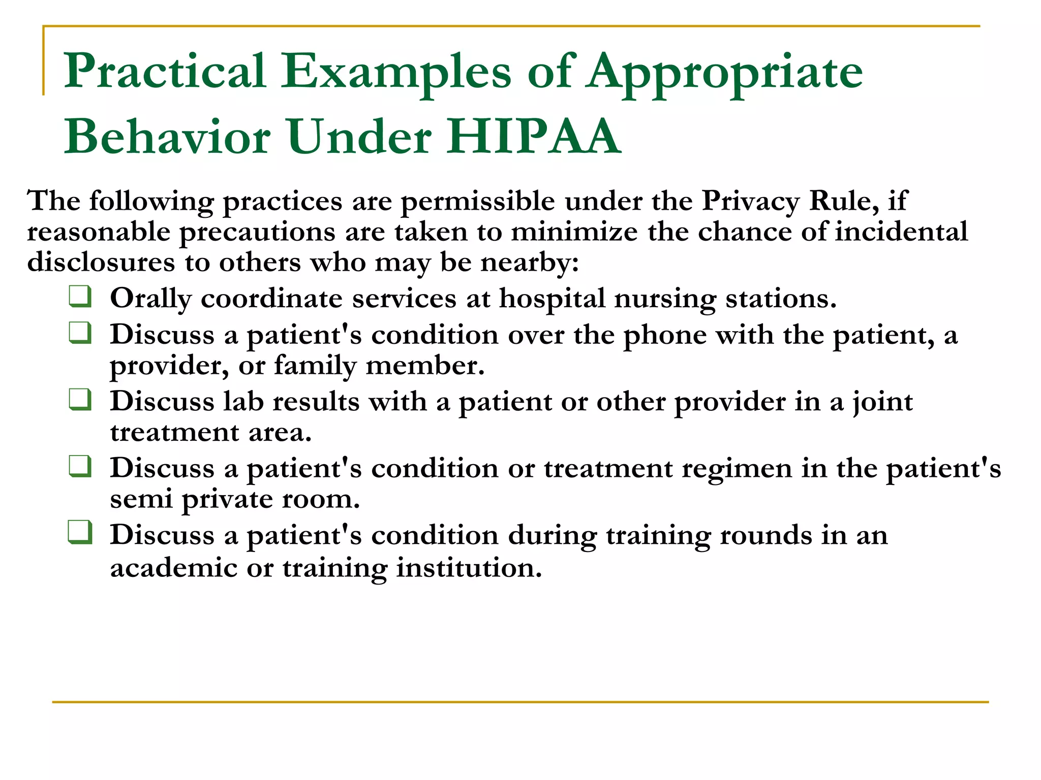 HIPAA & PHI Training | PPTX