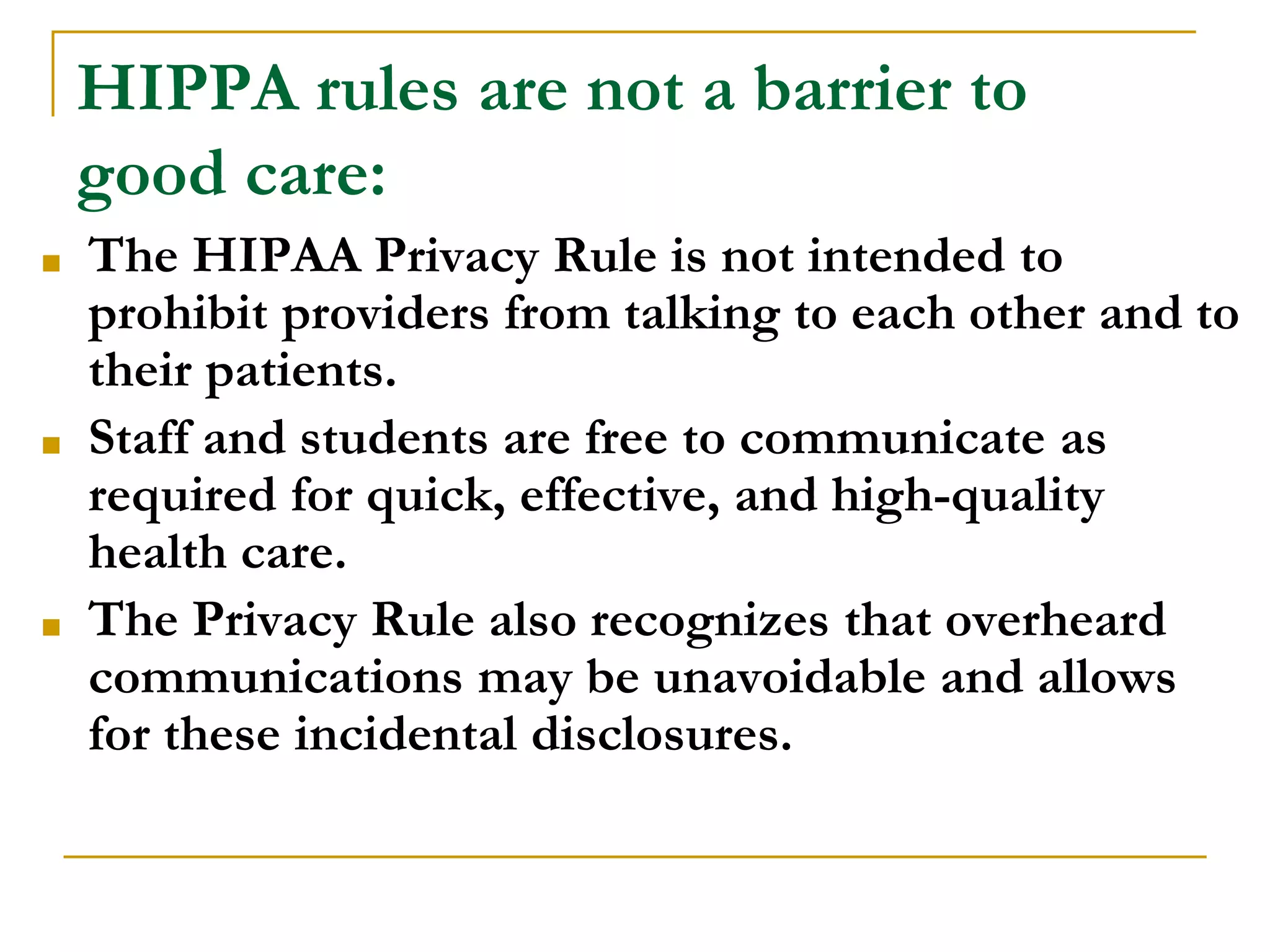 HIPAA & PHI Training | PPTX