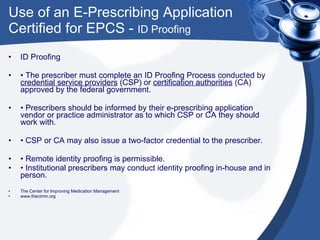 HIPAA HITECH E-Prescribing / E-Prescription | PPT