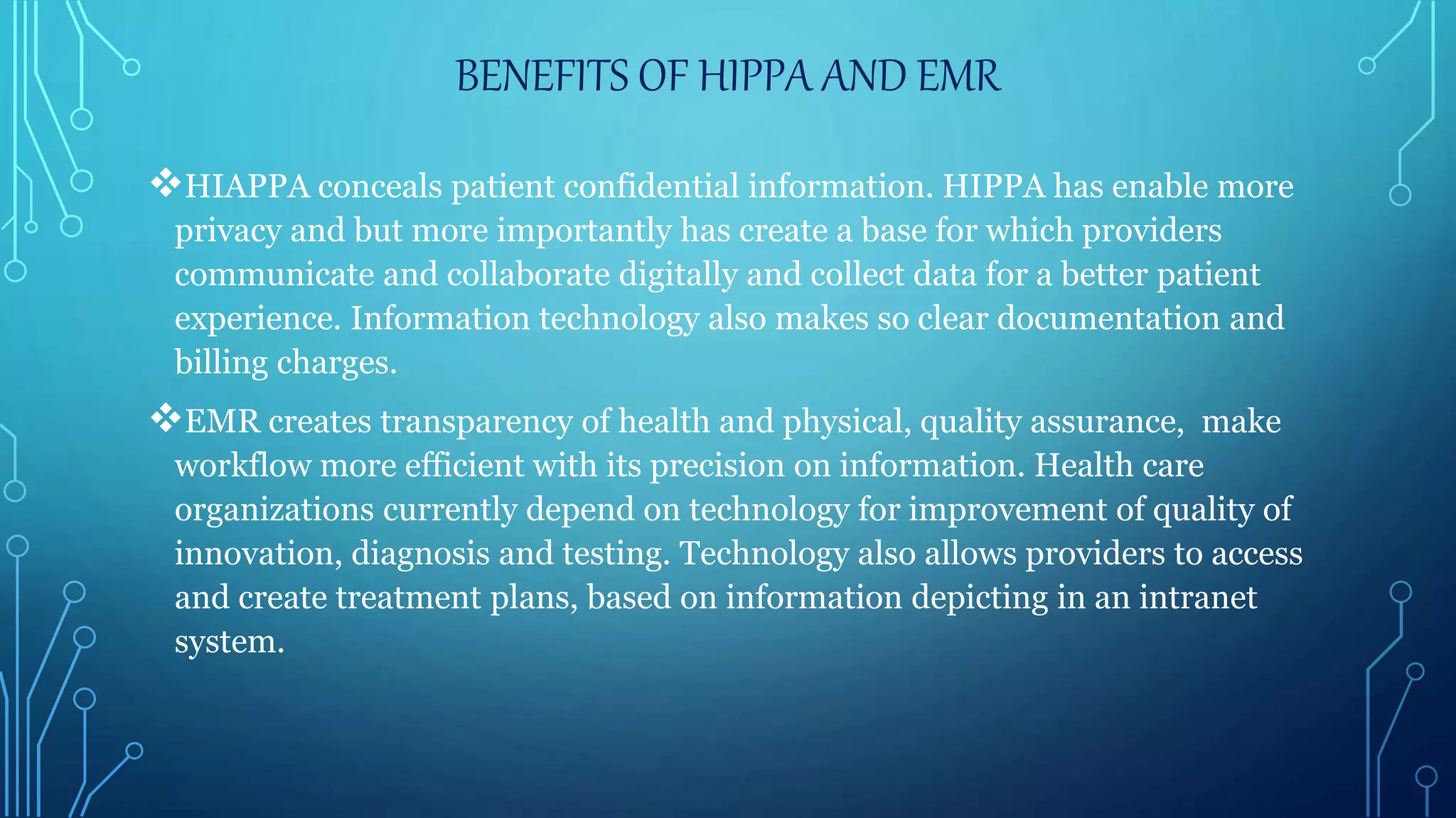 HIPPA and EMR Core Education Training | PPT