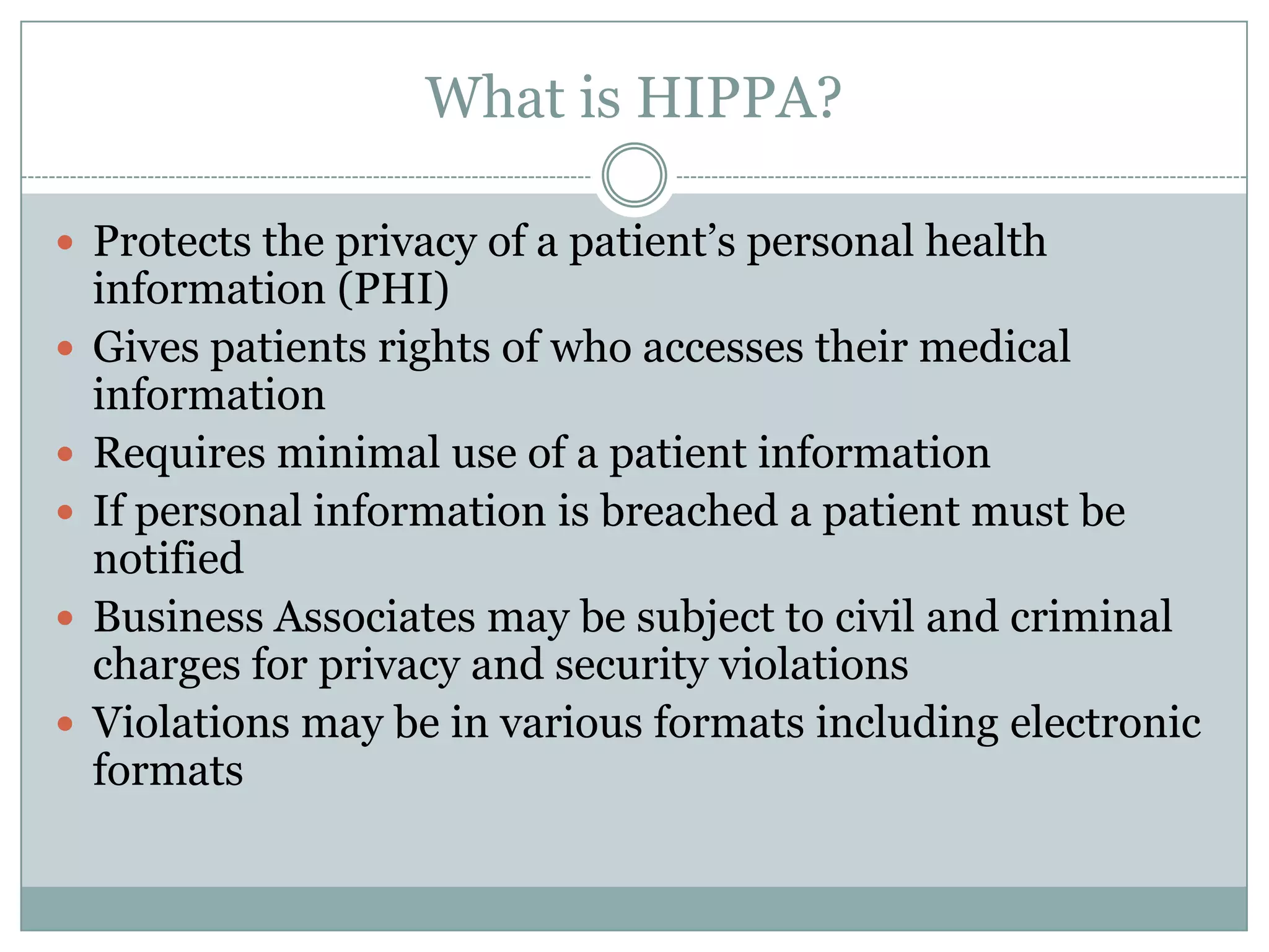 Hipaa training | PPTX | Health Insurance | Insurance