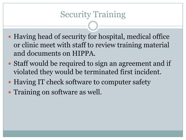 Hippa training | PPT