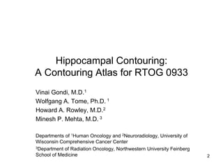 HIPPOCAMPUS TARGET DELINEATION | PPT